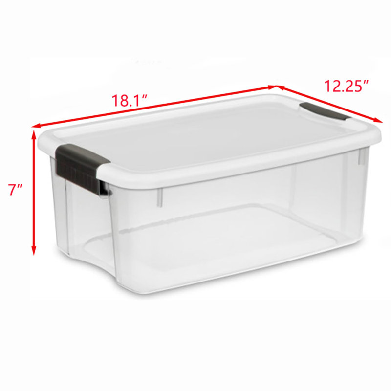 Ameriwood Stackable Storage Boxes with Lids, 12-Pack | Wayfair